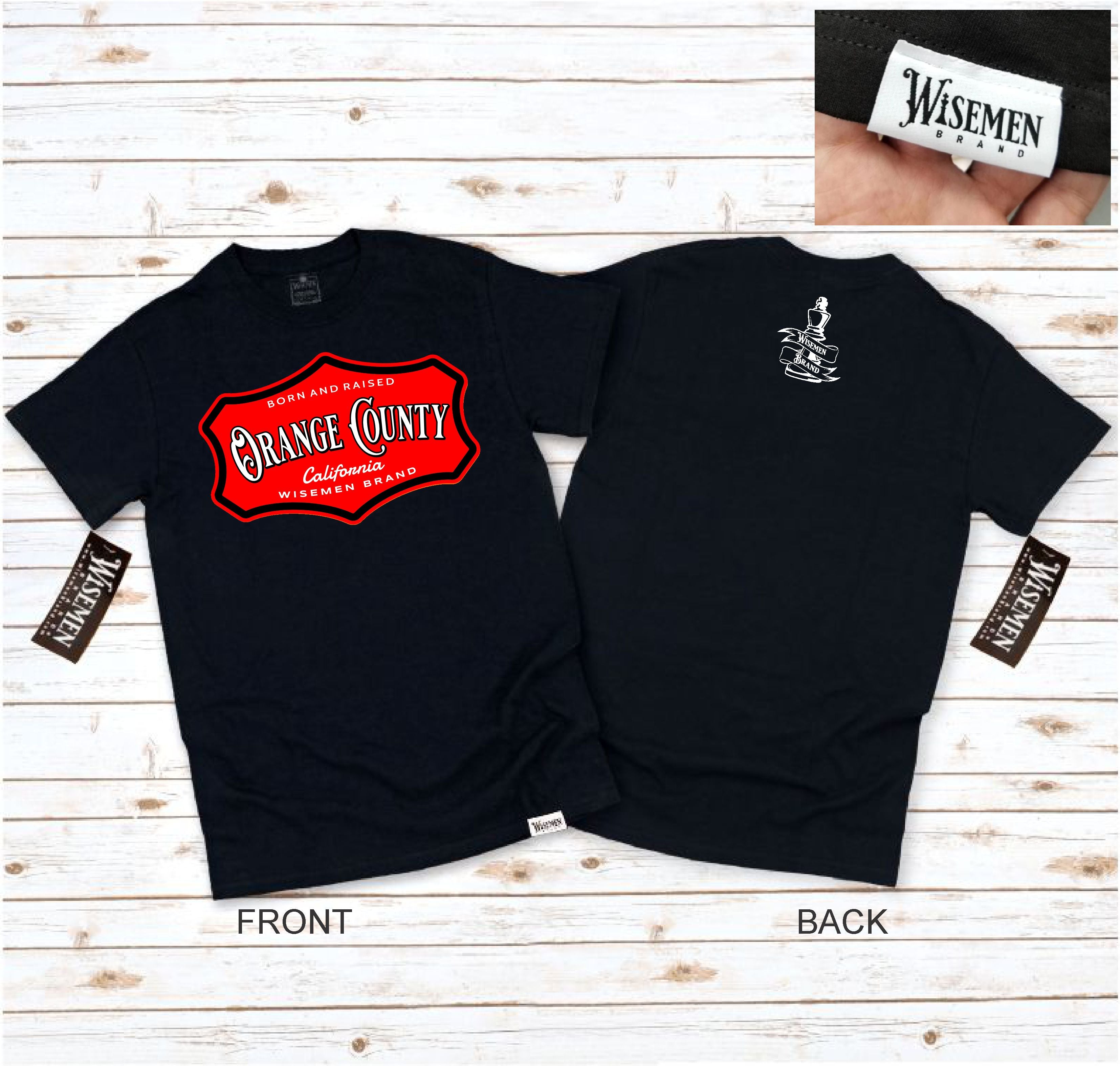 Orange County Shield (Red Ink) – Wisemenbrand